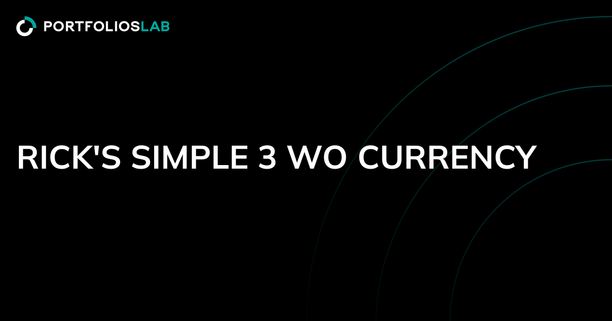 Rick's Simple 3 wo currency | PortfoliosLab